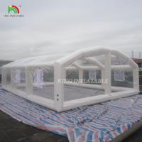 China Customized Large Pvc Clear Dome Tent Air Tight Portable Inflatable Pool Tent Cover Bubble House for sale