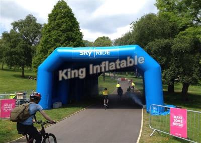 China Customized 7*5m Blue Inflatable Tunnel Tent for Sport Games or Event for sale