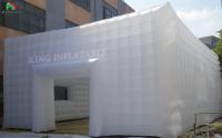 China Commercial Event PVC Portable Backyard Party House Inflatable Night Club LED Disco Light Inflatable Nightclub Cube Tent for sale