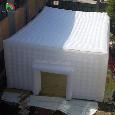 China Commercial Event PVC Portable Backyard Party House Inflatable Night Club LED Disco Light Inflatable Nightclub Cube Tent for sale
