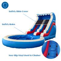 China Factory Direct Sales Inflatable Water Slide with Pool Water Slides Inflatable for Adults and Kids for sale