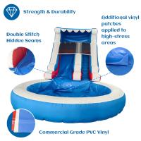 China Factory Direct Sales Inflatable Water Slide with Pool Water Slides Inflatable for Adults and Kids for sale