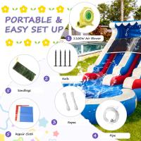 China Factory Direct Sales Inflatable Water Slide with Pool Water Slides Inflatable for Adults and Kids for sale