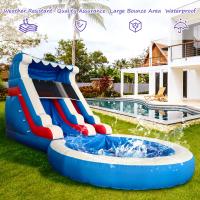 China Factory Direct Sales Inflatable Water Slide with Pool Water Slides Inflatable for Adults and Kids for sale