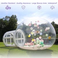 China Outdoor Inflatable Bubble Tent Transparent Crystal Dome Inflatable Bubble Tent With Balloons For Wedding for sale