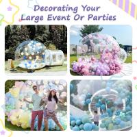 China Outdoor Inflatable Bubble Tent Transparent Crystal Dome Inflatable Bubble Tent With Balloons For Wedding for sale