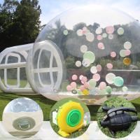 China Outdoor Inflatable Bubble Tent Transparent Crystal Dome Inflatable Bubble Tent With Balloons For Wedding for sale