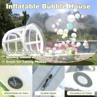 China Outdoor Inflatable Bubble Tent Transparent Crystal Dome Inflatable Bubble Tent With Balloons For Wedding for sale
