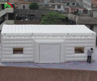 China Outdoor Inflatable Event Tents With LED Light White Inflatable Wedding Tent Inflatable Cube Party Tent for sale
