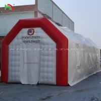 China Large Inflatable Fire Fighting Tent Giant Square Firefighting Inflatable Tent Medical Inflatable Tent for sale