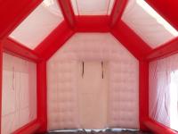 China Large Inflatable Fire Fighting Tent Giant Square Firefighting Inflatable Tent Medical Inflatable Tent for sale