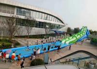 China Customized Giant Green Inflatable City Water Slide , Slip N Slide The City for sale
