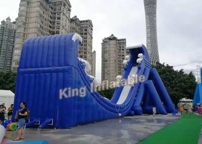 China New Fashion Blue Commercial Giant Inflatable Slide For Adult And Kids for sale