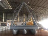 China Special Design Grey Inflatable Fly Fishing Boats For Sailing Games Use for sale