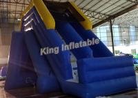 China Blue / White Single Lane Blow Up Dry Slide Digital Logo Print On Durable for sale