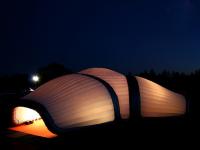 China Inflatable Outdoor Camping Tent With LED Light Strip for sale