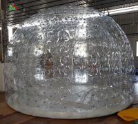 China Decorated Inflatable 10ft Diameter Empty Snow Balloon Transparent Bubble Tent for sale
