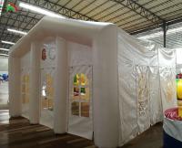 China White Large Outdoor Blow Up Wedding Party LED Light Camping Inflatable Outdoor Events Tent for sale