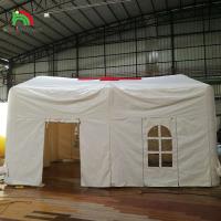 China White Large Outdoor Blow Up Wedding Party LED Light Camping Inflatable Outdoor Events Tent for sale
