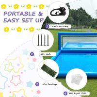 China 33x16.5x7FT Inflatable Volleyball Court Beach Volleyball Net Volleyball Pool Water Field With Air Pump For Outdoor Game for sale