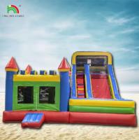 China Wholesale Inflatable Castle With Water Slide Dry And Wet Combo Custom Inflatable Bounce House for sale