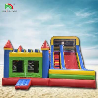 China Wholesale Inflatable Castle With Water Slide Dry And Wet Combo Custom Inflatable Bounce House for sale