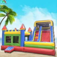 China Wholesale Inflatable Castle With Water Slide Dry And Wet Combo Custom Inflatable Bounce House for sale