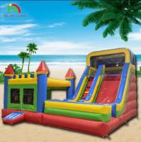 China Wholesale Inflatable Castle With Water Slide Dry And Wet Combo Custom Inflatable Bounce House for sale