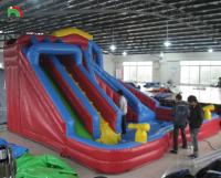 China Double Lanes Accommodate Many People Small Or Big Full Size Jumbo Water Slide Inflatable Bounce for sale