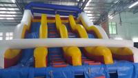 China High Quality Wet Inflatable Water Slide Water Pool Slide With Best Plato Tarpaulin Quality for sale