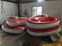 China Screen Printing Inflatable Water Toy , 4m Diameter 2 Seats PVC Inflatable Boat for sale