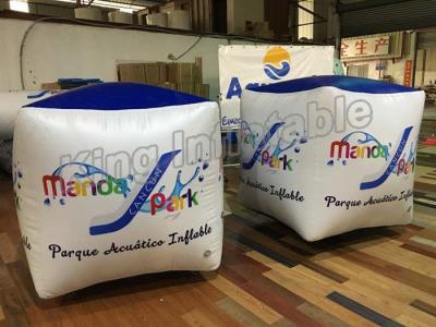 China White And Blue  Floating Inflatable PVC Duckweed Water Toy With CE Certificate for sale