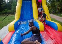 China Giant eye-catching 15' Backyard Inflatable Water Slide Wet or Dry with PVC Tarpaulin material for sale
