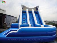China High Quality Curve Double Lane Blow up Kids Inflatable Water Slide for sale