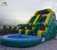 China Cheap Price Commercial Grade PVC Inflatable Water Slides with Pool for sale
