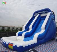 China Commercial Giant Water Slide Inflatable Kids Outdoor Inflatable Water Slide with Pool for sale