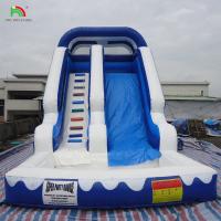 China Commercial Giant Water Slide Inflatable Kids Outdoor Inflatable Water Slide with Pool for sale