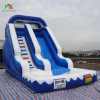 China Commercial Giant Water Slide Inflatable Kids Outdoor Inflatable Water Slide with Pool for sale