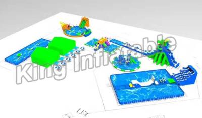 China Giant Outdoor Commercial Inflatable Water Playground Customized Size for sale
