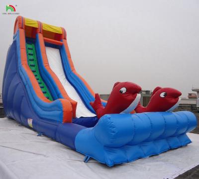 China Amusement Park Top Quality Inflatable Wave Water Wet Slide for Rental Business for sale