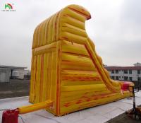 China Outdoor Backyard Kids Wet Bounce House Water Slide Jumpers Tropical Inflatable Commercial Water Slide for sale