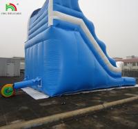 China Cheap commercial double splash dual lane inflatable water slide for sale for sale