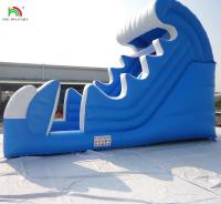 China Outdoor Backyard Kids Adults Large Inflatable Water Slides For Sale Commercial Pool Water Park Slide Bounce House for sale