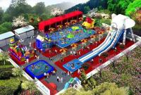 China High Strength Inflatable Water Parks With 0.9mm PVC Tarpaulin for sale