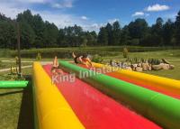 China Colorful Eye-Catching Inflatable Water Slide For Children 15*3m / Inflatable Playground for sale