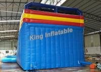 China 6.5m High Giant Double Lane Inflatalbe Water Slide With Swimming Pool for sale