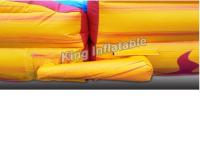 China 20 Feet Big Yellow / Blue Fire & Ice Wet Dry Inflatable Water Slide For Water Park for sale