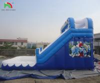 China Commercial Water Slide Inflatable Kids Outdoor Double Lane Inflatable Water Slides With Pools for sale