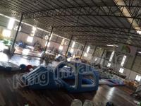 China Customized Type Giant Inflatable Water Playground , Floating Water Park for sale