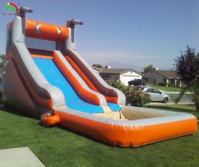 China High Quality Cheap Inflatable Water Slide With Water Pool Water Slides Inflatable For Kids And Adults for sale